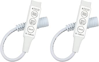 Amazon.com: RGBZONE 2-Pack 4-PIN LED Controller, DC 5V/12V/24V 3x2A, 3 ...