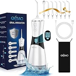 Amazon.com: OILSAO Water Flosser Cordless for Teeth,350 ML Advanced ...