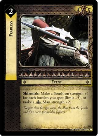 Amazon.com: LOTR TCG TTT TWO TOWERS FOIL FEARLESS 4U233 : Everything Else