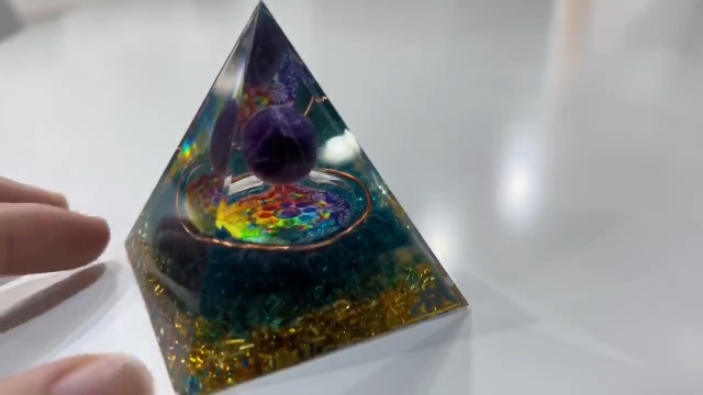 Watch Healing Crystal Orgone Pyramid, Amethyst Crystal&Blue Quartz on ...