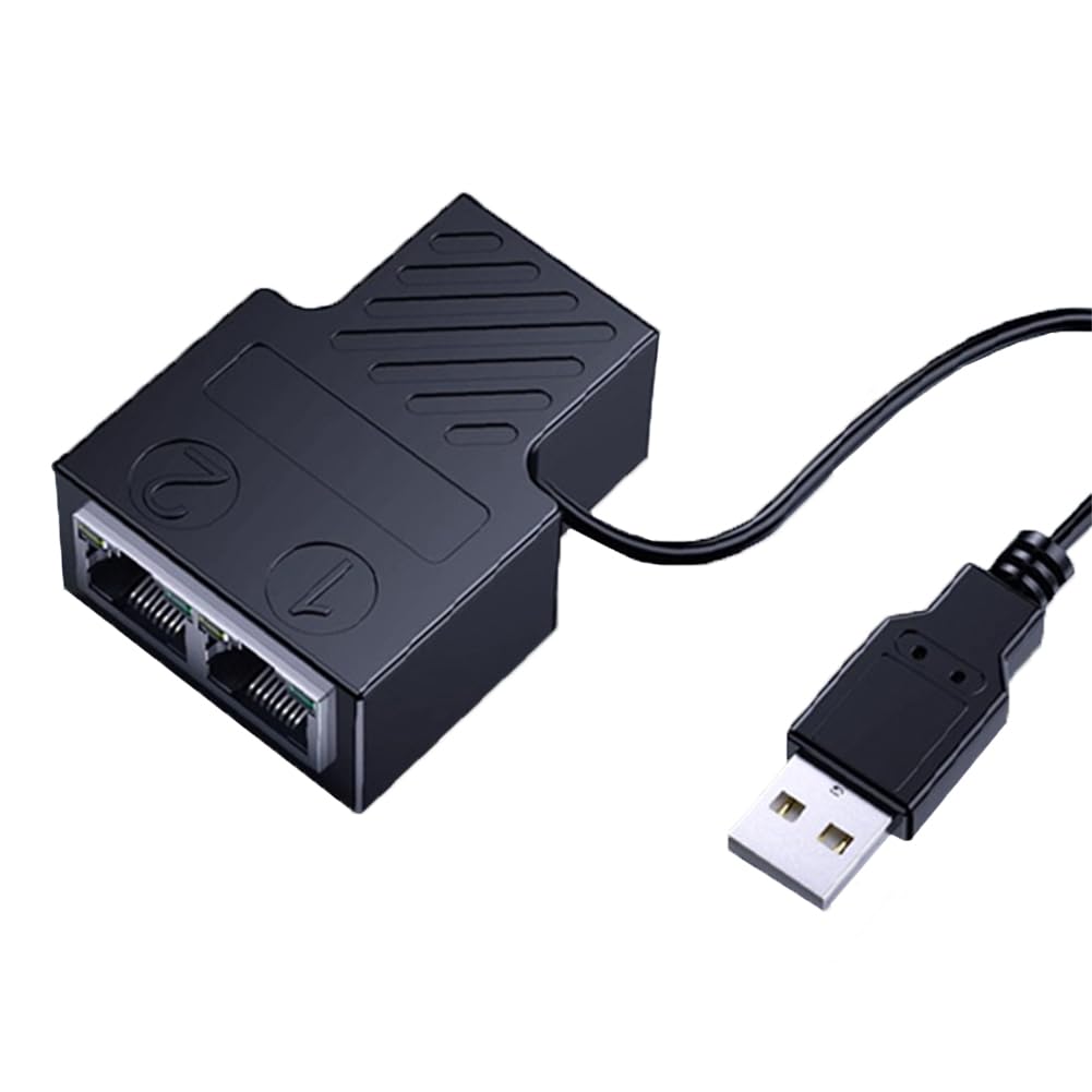 Snapklik.com : ANMBEST RJ45 Ethernet Splitter Connector, 100Mbps 1 To 2 ...