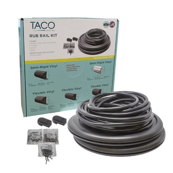 Amazon.com: Taco V11-3426BBK70-2 Marine Rub Rail Kit Flex 1-? H x 1-? W ...