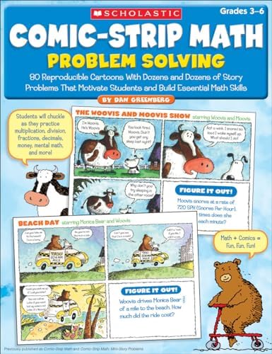 Comic-Strip Math: Problem Solving: 80 Reproducible Cartoons With Dozens ...