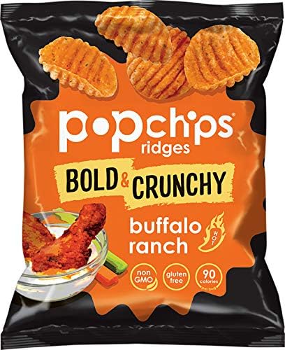 Amazon.com: Popchips patatas fritas Ridges Buffalo Ranch 0.7 oz Bolsas ...