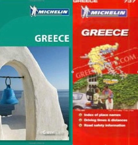 Michelin Greece Green Green Guide Pack - Guide in English plus Map ...