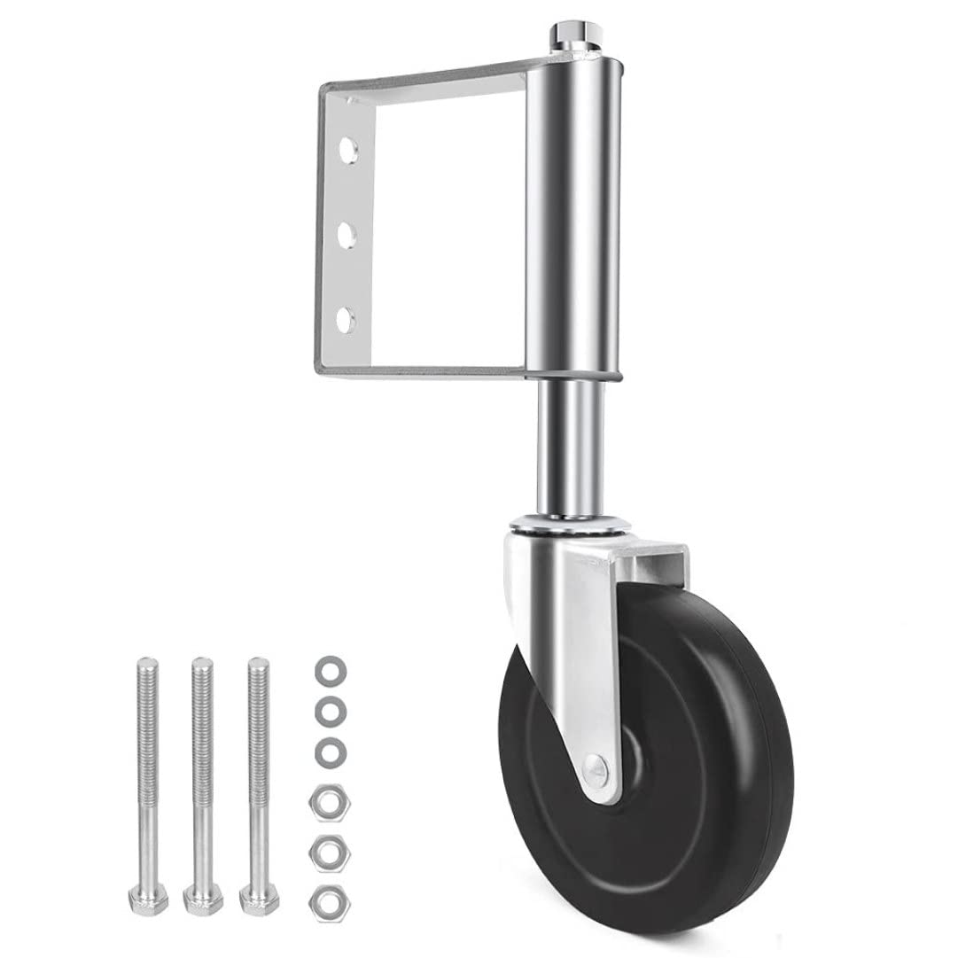Spring Loaded Gate Caster 4 Inch Gate Wheels Universal Mount ...