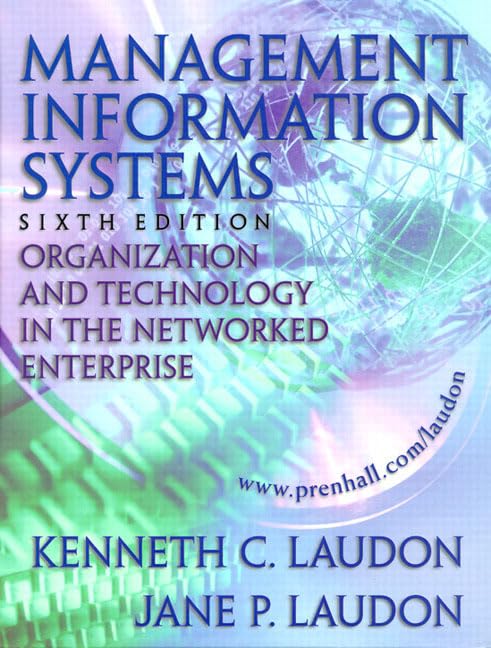 Management Information Systems: Organization and Technology in the ...