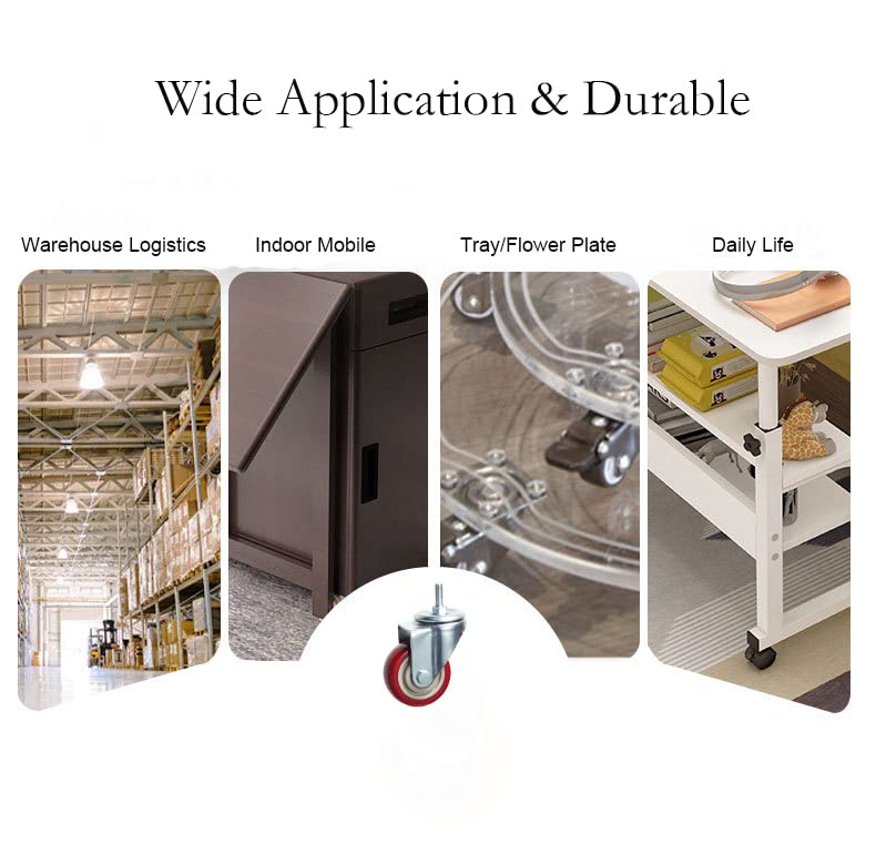 Snapklik.com : Swivel Stem Casters, Heavy Duty Double-Locking Castors