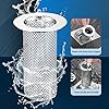 Resdenio Bathroom Sink Drain Strainer Stainless Steel, 2 Pack Floor ...