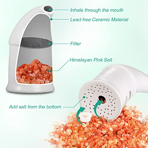 ORIA Salz Inhalator, Salzinhalator Keramik Salz Rohr Gefüllter ...