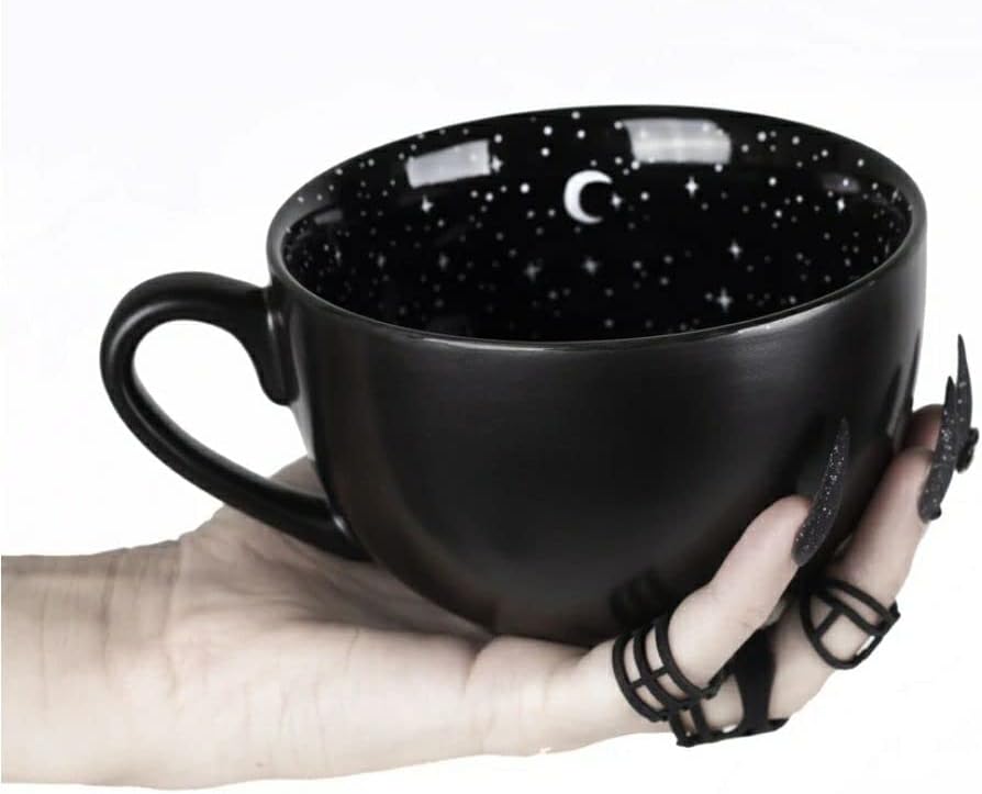 Amazon.com: Midnight Coffee Large Witch Mug By Rogue + Wolf Cute Goth ...