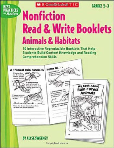Nonfiction Read & Write Booklets: Animals & Habitats: 10 Interactive ...