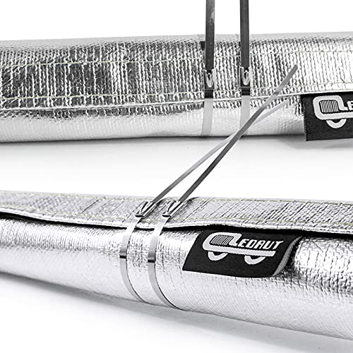 Snapklik.com : Heat Shroud Aluminized Sleeving Heat Shield Fuel Line ...