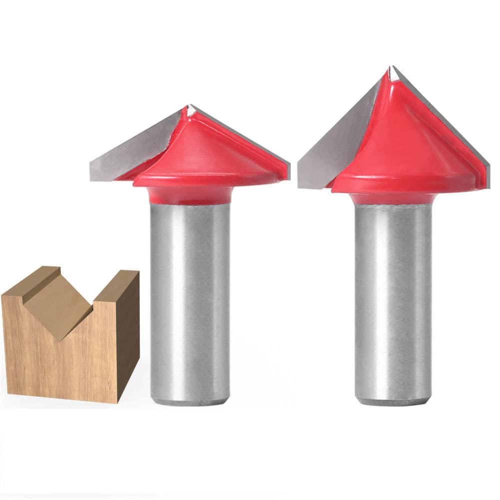 Snapklik.com : WSOOX 90 120 V-Groove Carbide Router Bits Set
