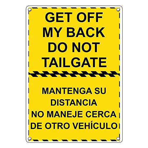 Amazon.com: Weatherproof Plastic Vertical Get Off My Back Do Not ...