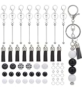 Amazon.com: SUNNYCLUE 1 Box 20Pcs Beaded Key Chain Bars DIY Beaded ...