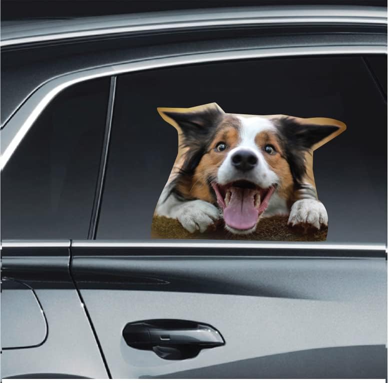 Amazon.com: Dog Car Window Decal Funny 3D Dog Decals for Any Smooth ...