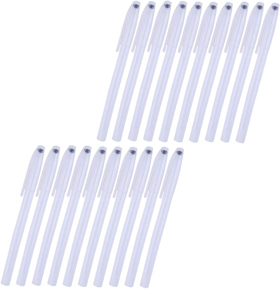 Amazon.com: 20Pcs Transparent Pen Shell Empty Plastic Ballpoint Pen ...