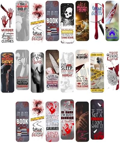 Amazon.com: True Crime Bookmark Set. 10 Double Sided Bookmarks with ...
