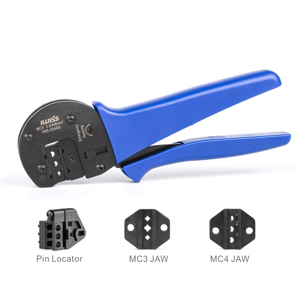 Buy IWISS Solar Crimping Tool Kit for Solar Panel Installation, All in ...