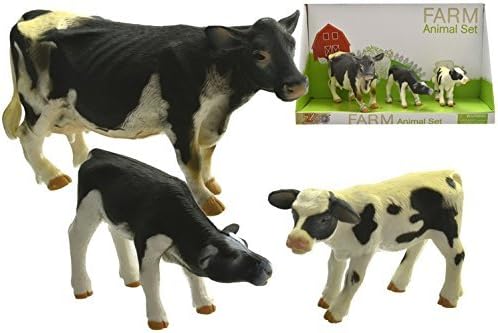 Toyland® Farm Animals Set of 3 Cows Playset : Amazon.co.uk: Toys & Games