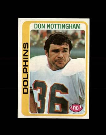 Amazon.com: 1978 Topps Football #162 Don Nottingham STARX 7 NM CS57193 ...