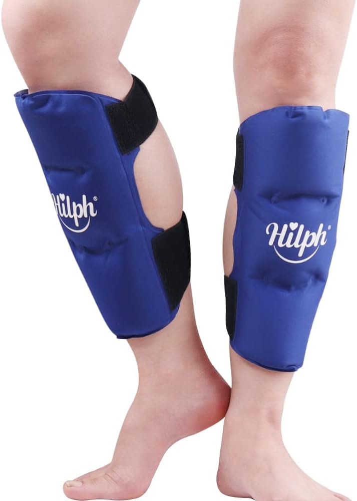 Amazon.com: Hilph Shin Splint Ice Pack Wrap for Calf Pain Relief, 2 ...
