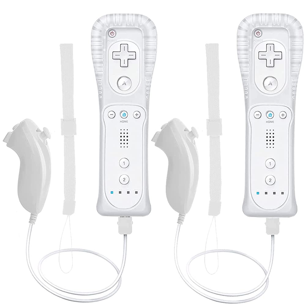 Amazon.com: Wii Remote Controller, 2 Packs Upgrade Wii Wireless ...