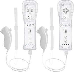 Amazon.com: Wii Remote Controller, 2 Packs Upgrade Wii Wireless ...