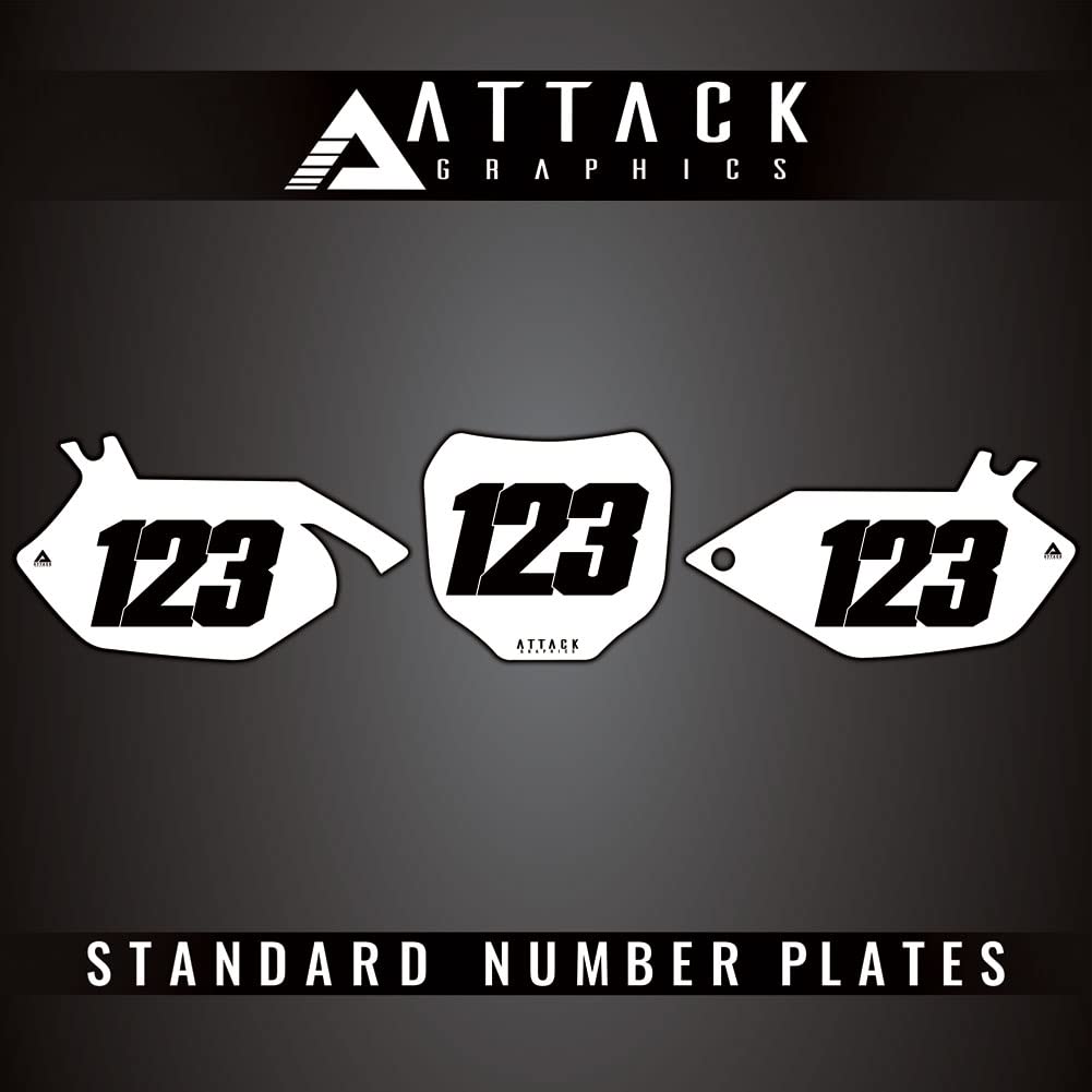 Attack Graphics Number Plate Backgrounds For Yamaha YZ250F 2003 | eBay
