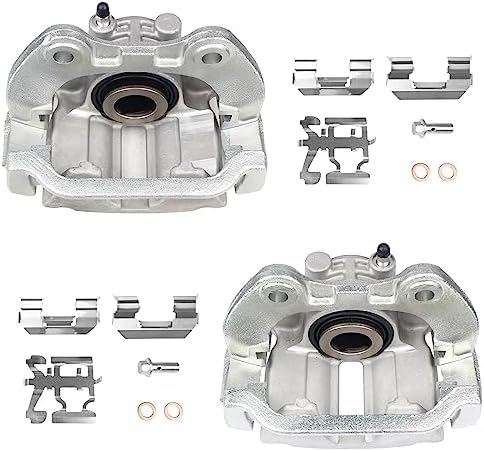 Amazon.com: Autoround 18B4726 18B4727 Rear Disc Brake Caliper Assembly with Bracket fit for ...