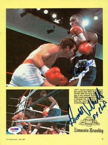 Harold Volbrecht & Mark Breland Autographed Signed Magazine Page Photo ...