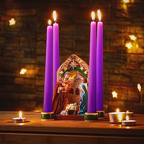 Snapklik.com : Nativity Advent Decorations Advent Candle Holder ...