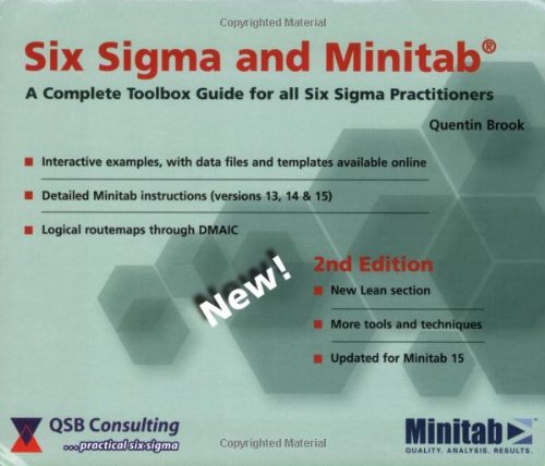 Amazon | Six Sigma and Minitab: A Complete Toolbox Guide for All Six ...