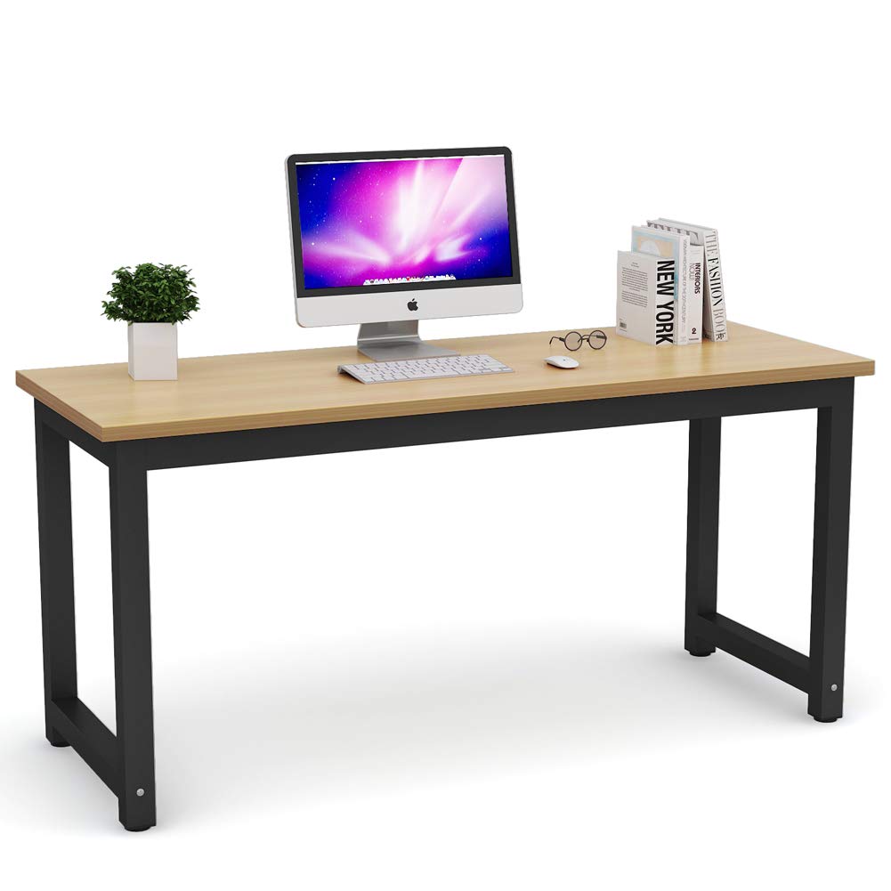 Tribesigns Computer Desk, 63" Large Office Desk Computer Table Study ...