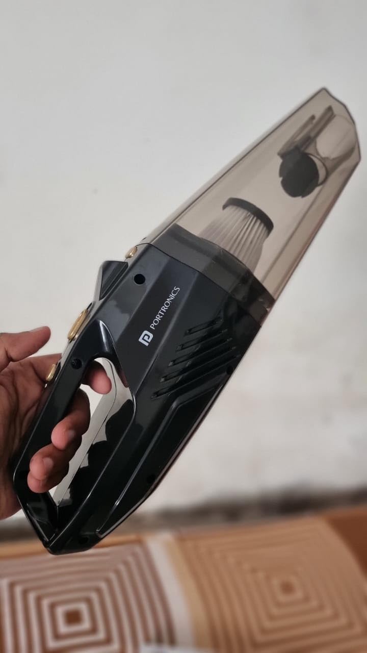 Portronics Mopcop Rechargeable Handheld Vacuum Cleaner for Home & Car ...