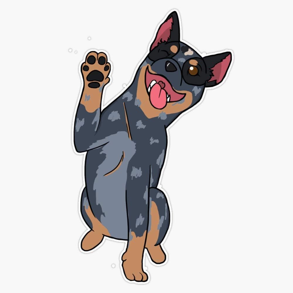 Amazon.com: Blue Heeler Sticker Vinyl Waterproof Sticker Decal Car ...