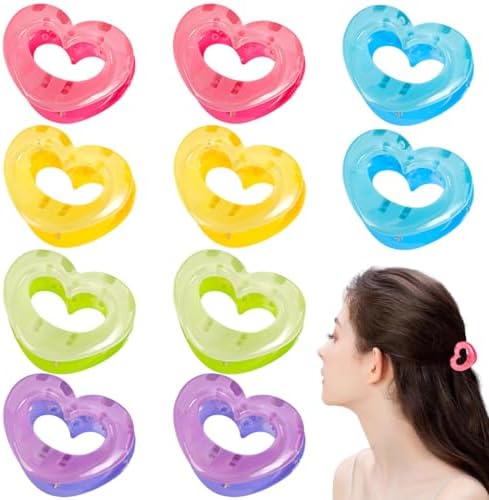 Amazon.com: Ufgin 6 Pcs Heart Nonslip Hair Jaw Clips - Cute Hair ...