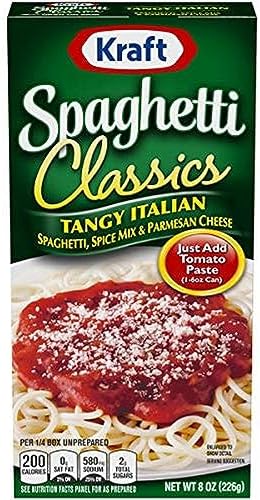 Amazon.com : Kraft Spaghetti Classics Tangy Italian Spaghetti, Spices ...