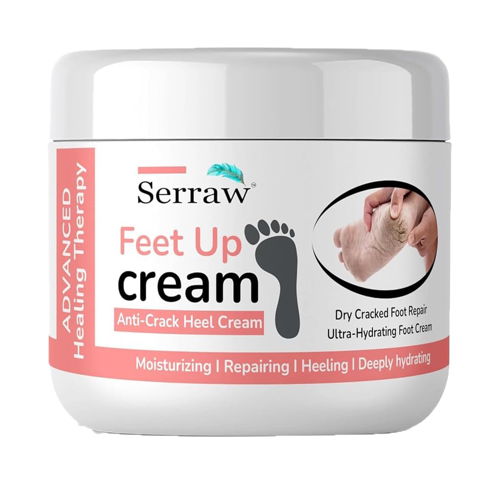 Foot Cream for Dry Feet & Cracked Heels, Soothes Pain & Softens Skin ...