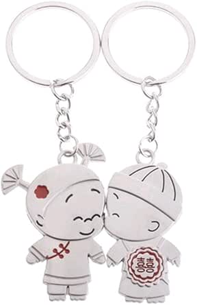 2Pcs Couple Keychains for Him and Her Lover Key Chain Boyfriend ...