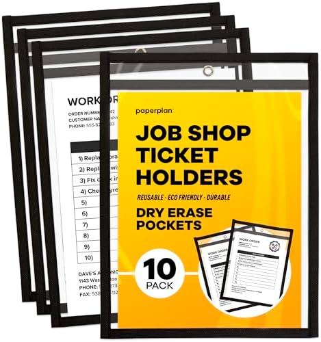 Amazon.com : Job Ticket Holders 9x12 - (10 Pack), 8.5 x 11 Letter Size ...