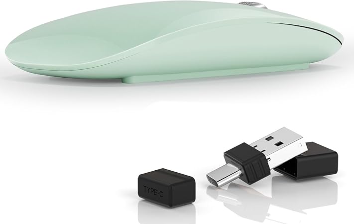 Amazon.com: Uiosmuph G11 Wireless Mouse, USB C Rechargeable Computer ...