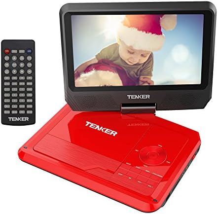 Amazon.com: TENKER 9.5" Portable DVD Player with Swivel Screen ...