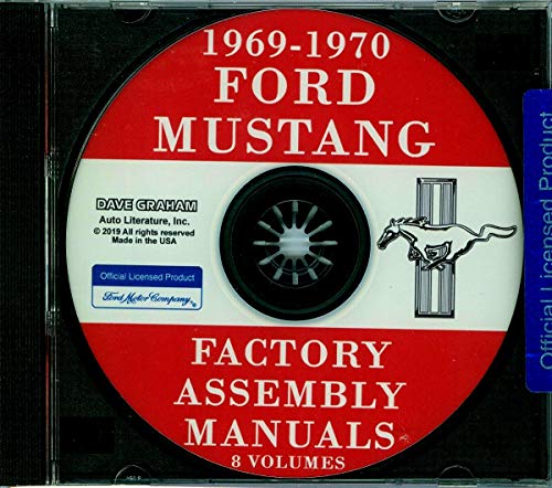 1969 1970 FORD MUSTANG FACTORY ASSEMBLY INSTRUCTION MANUALS