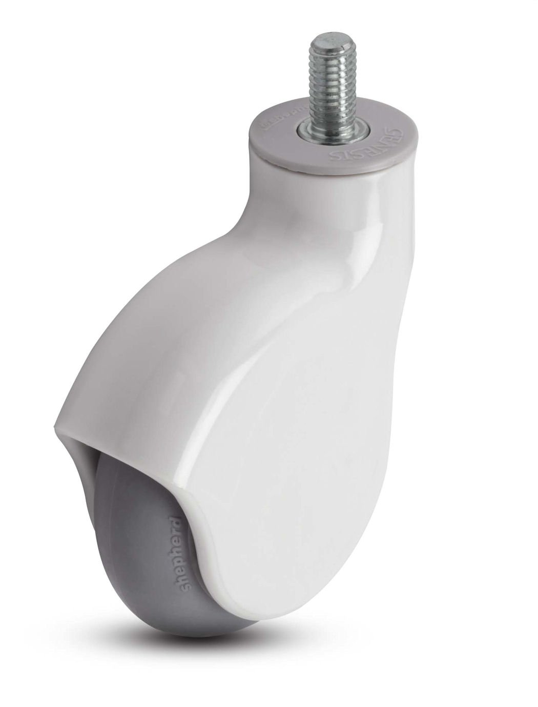 Shepherd Genesis Series 4" Diameter Strong MonoTech Wheel Caster, 1/2 ...