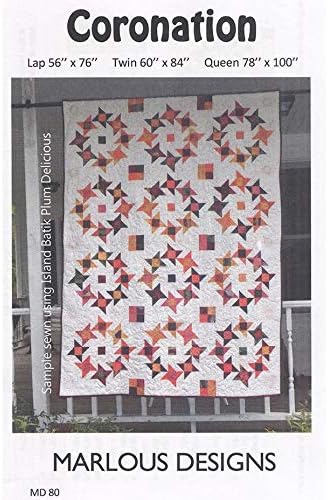 Amazon.com: Coronation Quilt Pattern by Marlous Designs : Home & Kitchen