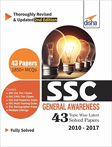 SSC General Awareness Topic-wise LATEST 43 Solved Papers (2010-2017 ...