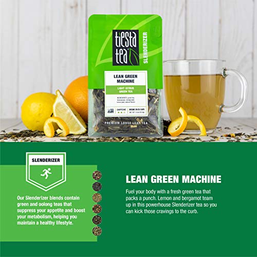 Tiesta Tea - Lean Green Machine, Light Citrus Green Tea, Loose Leaf, Up ...