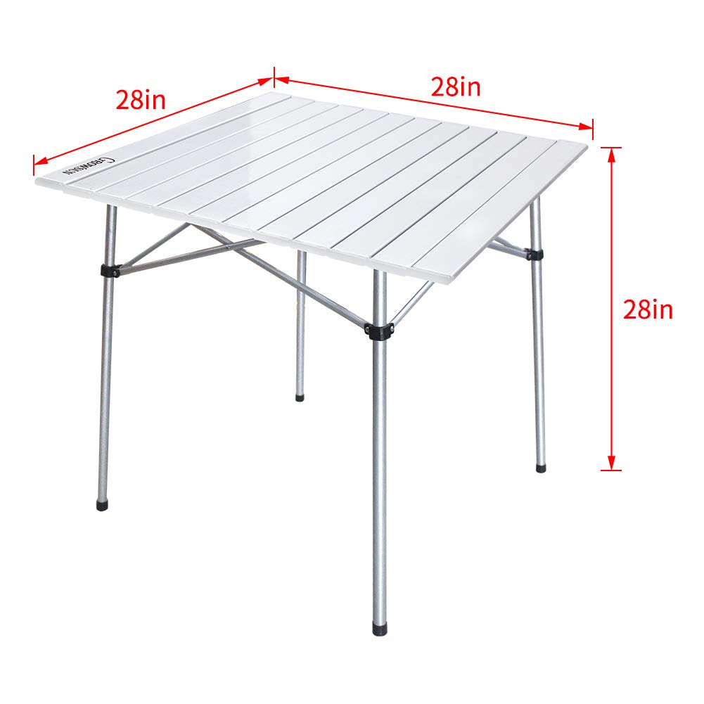 Snapklik.com : Folding Camping Table, Portable Aluminum Lightweight ...